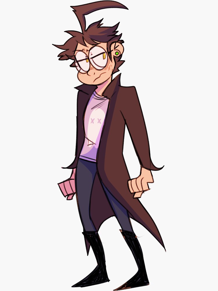 "Dib Membrane Invader Zim Sticker" Sticker for Sale by ivlet | Redbubble