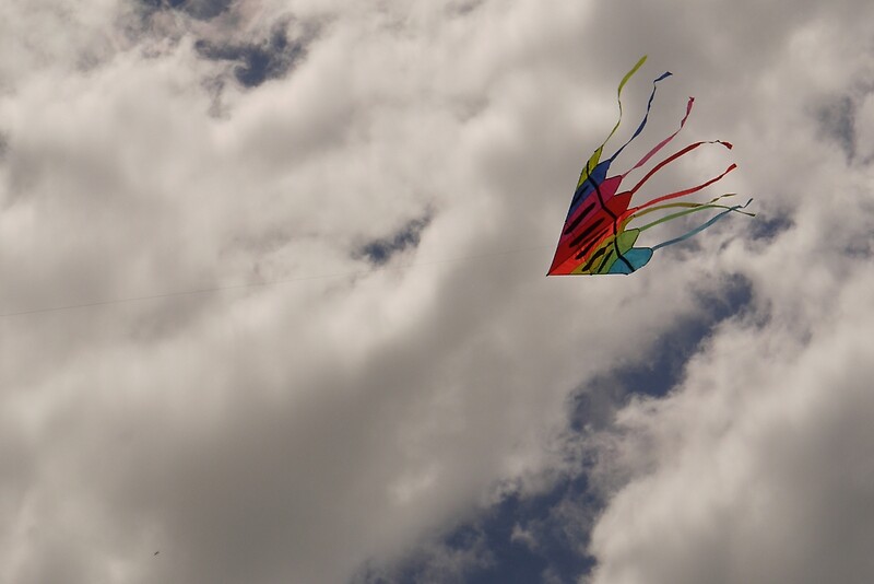 "Kite in the Clouds" by Kenneth Hoffman | Redbubble