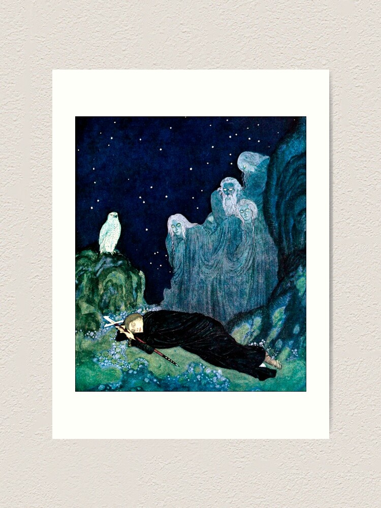 "Eric and the Hawk - Dreamer of Dreams - Edmund Dulac" Art Print by ...