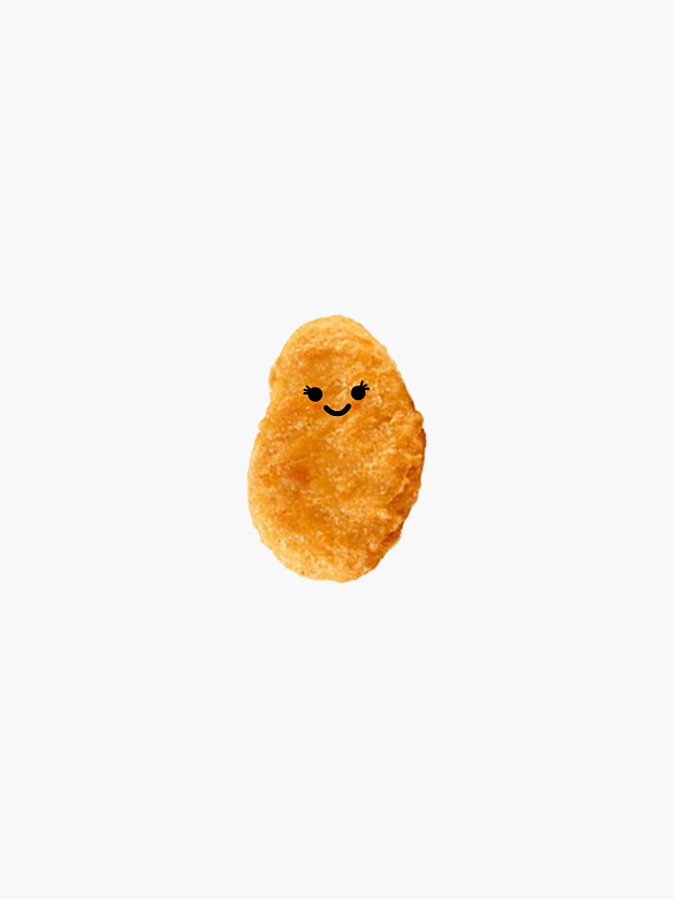 "Smile Chicken Nugget, Female" Sticker for Sale by SkullyCXV | Redbubble