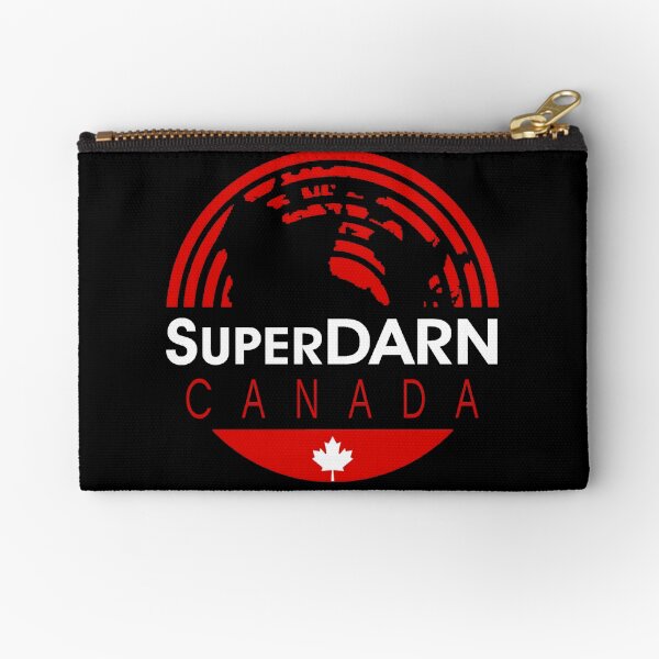 "SuperDARN Canada Dark Colors Round Logo" Zipper Pouch for Sale by Vroomie | Redbubble