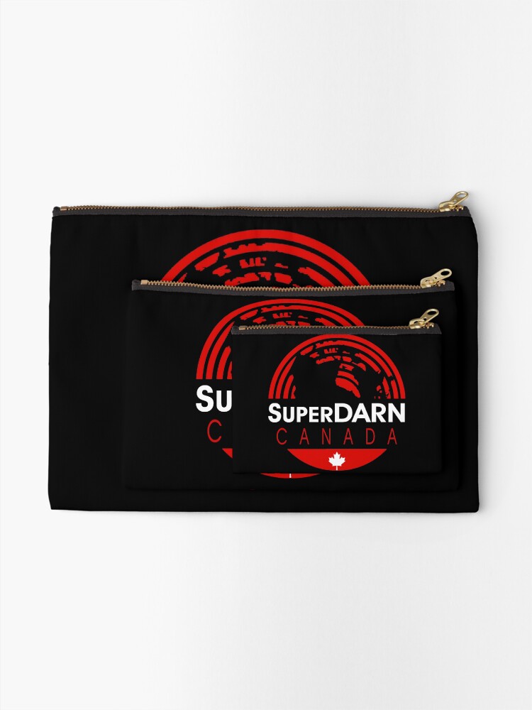 "SuperDARN Canada Dark Colors Round Logo" Zipper Pouch for Sale by ...
