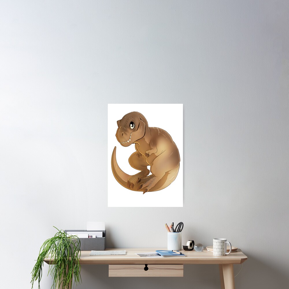 "Tyrannosaurus Rex - Chibi" Poster by Levo | Redbubble