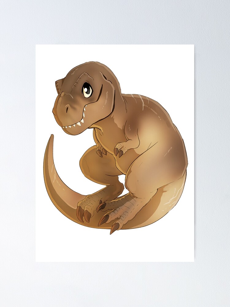 "Tyrannosaurus Rex - Chibi" Poster for Sale by Levo | Redbubble