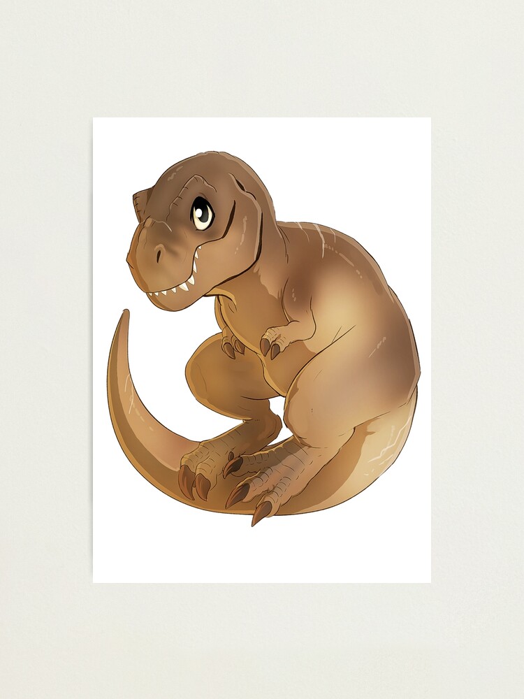 "Tyrannosaurus Rex - Chibi" Photographic Print by Levo | Redbubble