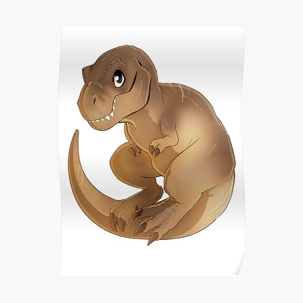 "Tyrannosaurus Rex - Chibi" Poster by Levo | Redbubble