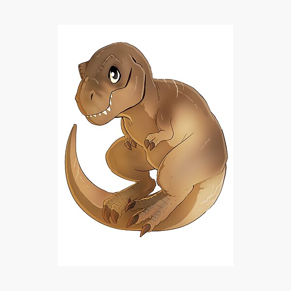"Tyrannosaurus Rex - Chibi" Photographic Print by Levo | Redbubble