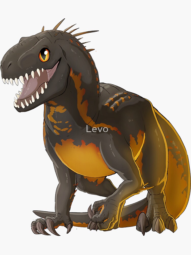 "Indo Raptor - Chibi" Sticker for Sale by Levo | Redbubble
