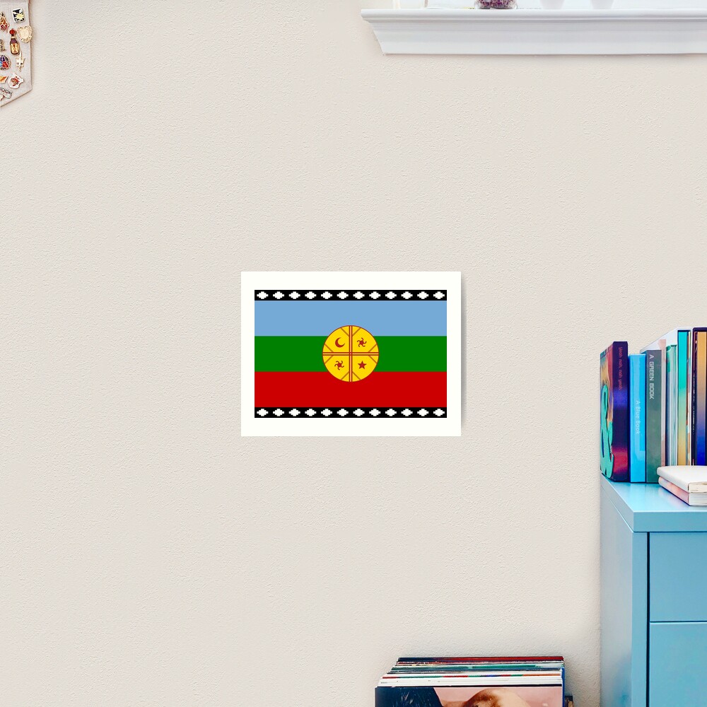 "Flag of the Mapuches - Bandera Mapuche" Art Print for Sale by ...