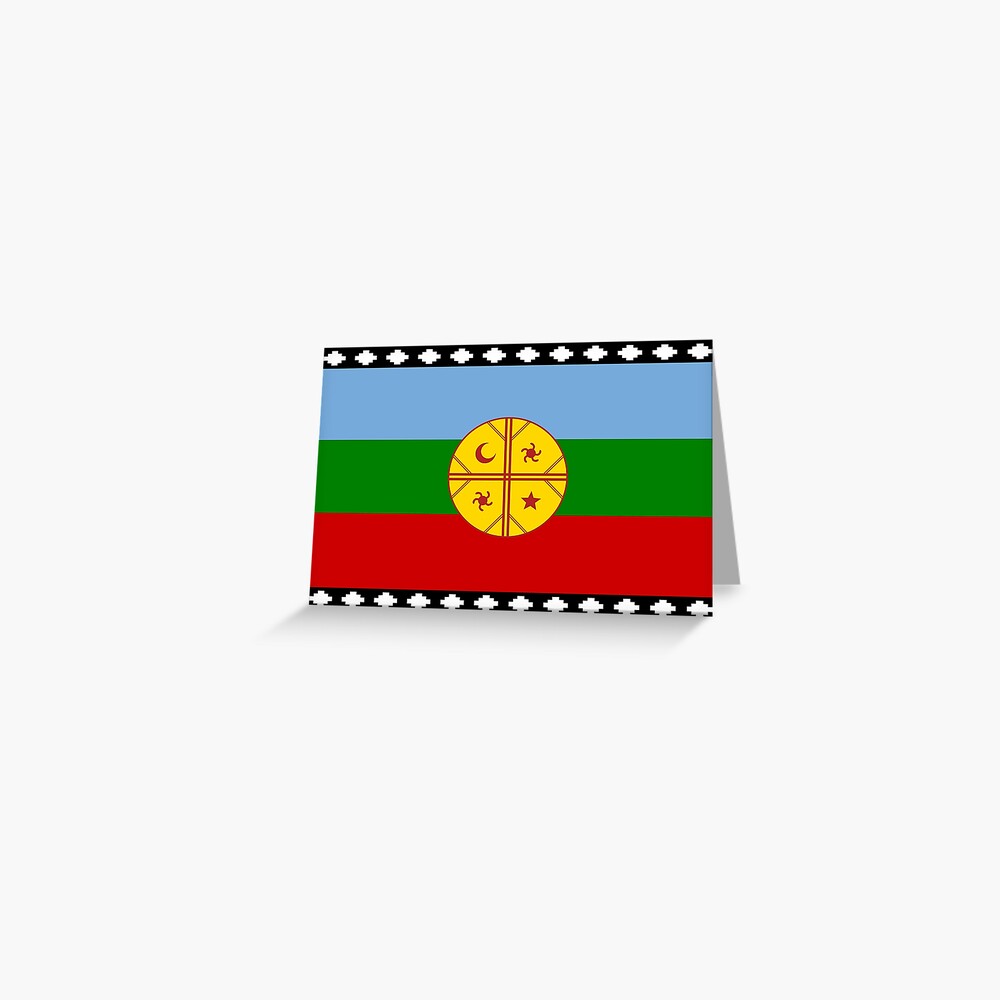 "Flag of the Mapuches - Bandera Mapuche" Greeting Card for Sale by ...