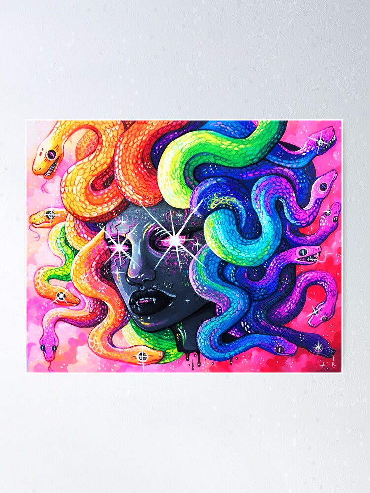 "Rainbow Medusa" Poster for Sale by Bethany Dobson | Redbubble