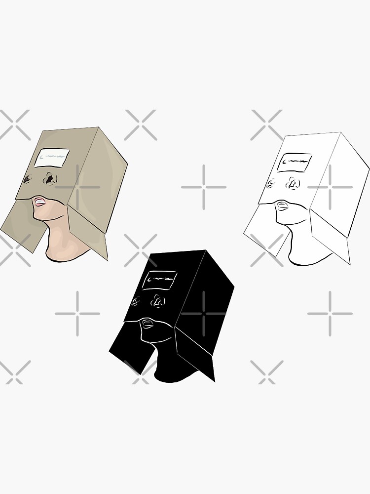 "Finn Wolfhard's Boxman" Sticker for Sale by kay-art | Redbubble