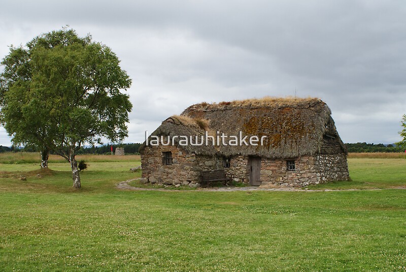 "Old Leanach Cottage, Culloden Battlefield" by laurawhitaker | Redbubble