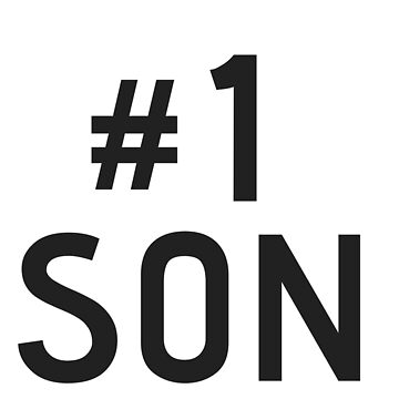 "Number 1 Son" Sticker for Sale by freedom4life | Redbubble