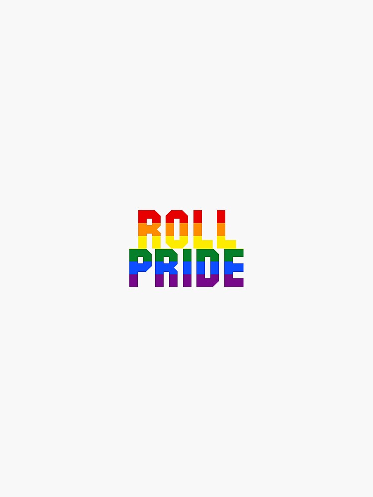 "Roll Pride Sticker" Sticker for Sale by samr0013 | Redbubble