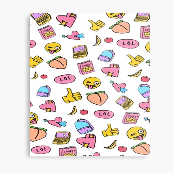 Emoticon Metal Prints | Redbubble
