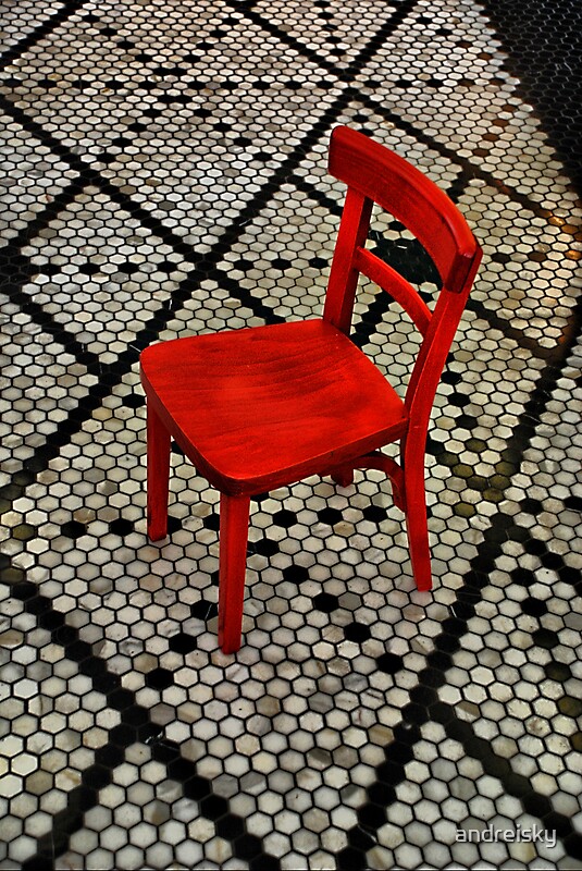 "Little red chair" by andreisky | Redbubble