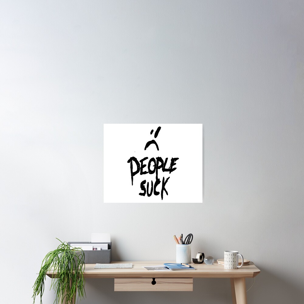 "suck logo" Poster by aswdq | Redbubble