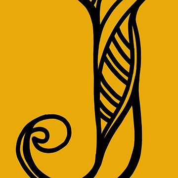 "Decorative J letter" Sticker for Sale by Jaleelah | Redbubble