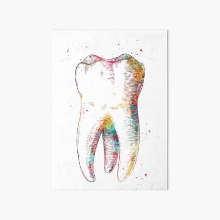 " Human tooth" Art Board Print for Sale by erzebetth | Redbubble