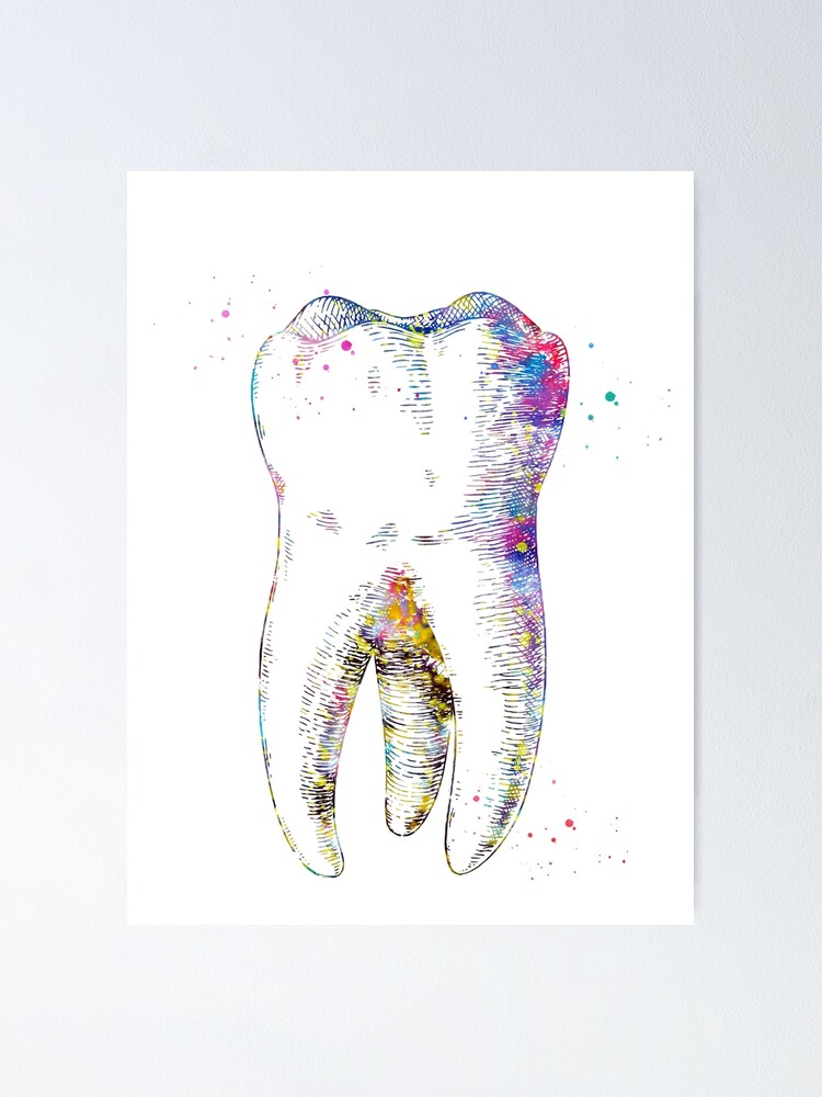 " Human tooth" Poster for Sale by erzebetth | Redbubble