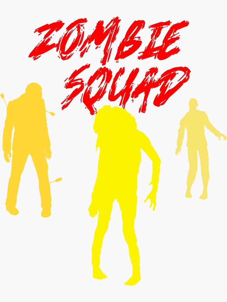 "Zombie Biter Team" Sticker for Sale by Lukudili | Redbubble