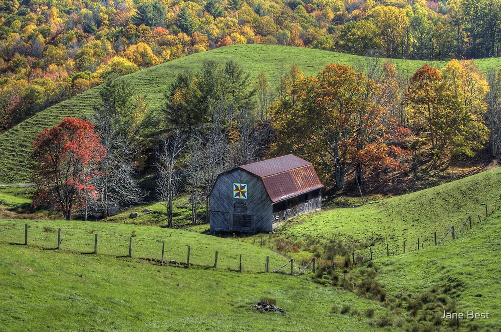 "Barn in the Valley" by Jane Best | Redbubble