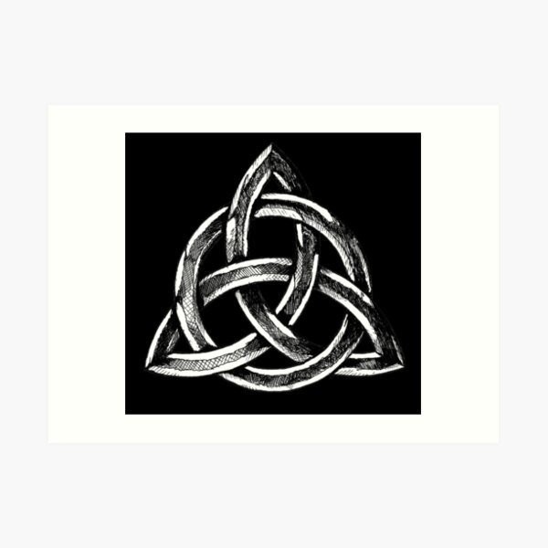 "Triglav, the symbol of Slavic Tree-Headed God (dark background ...