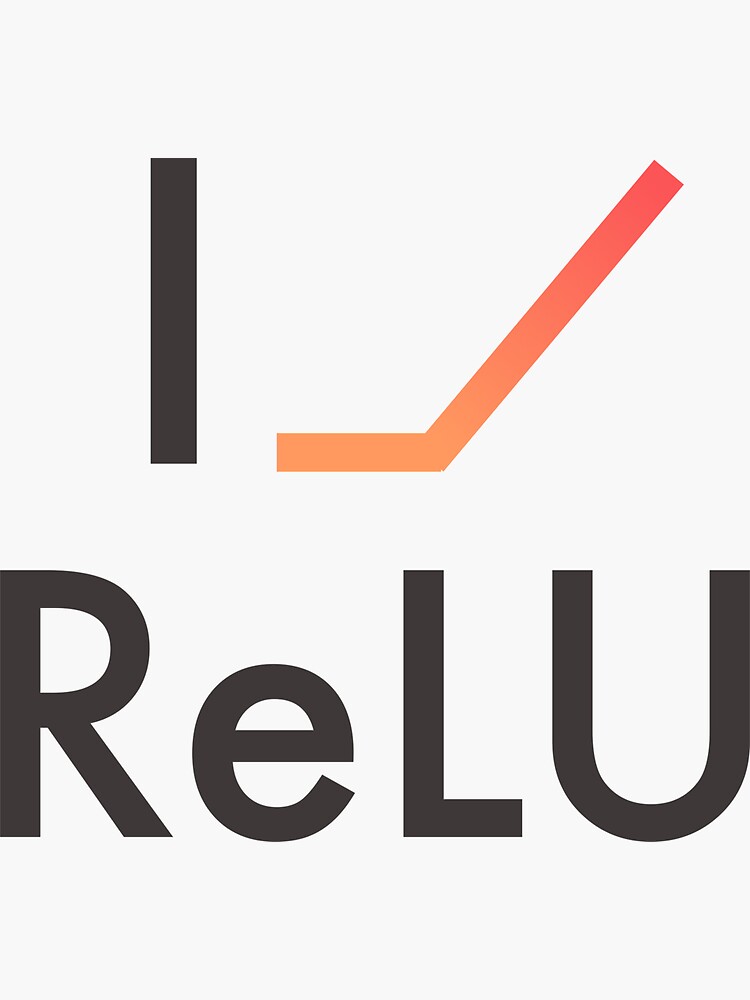 "I Heart ReLU" Sticker for Sale by nurikolan | Redbubble