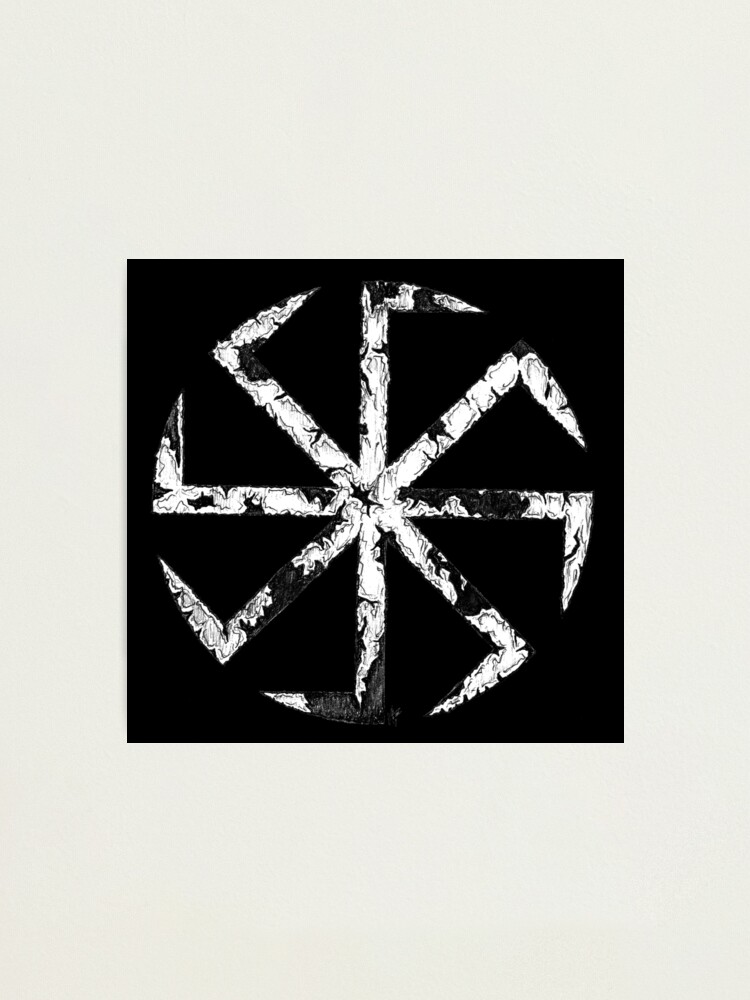 "Kolovrat, the Symbol of the Sun (Slavic Pagan, dark background ...