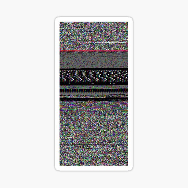 "glitch" Sticker by emielpit5 | Redbubble