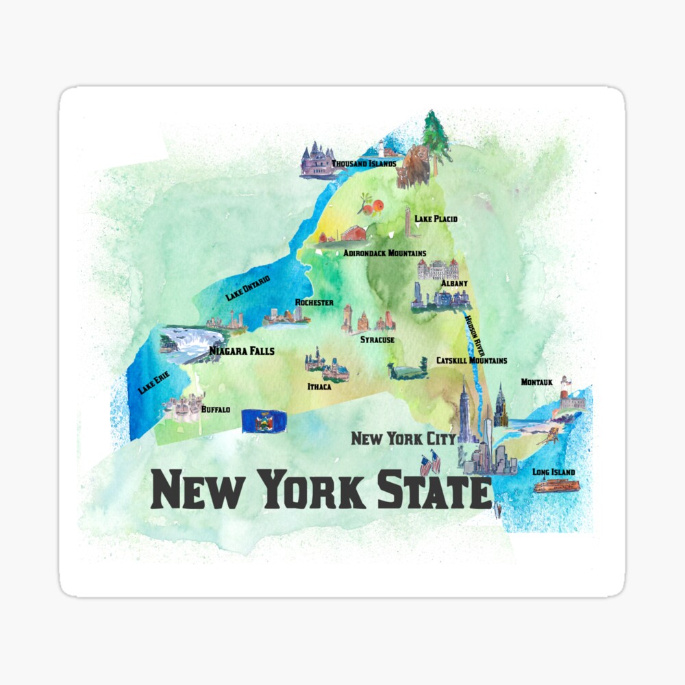 Travel Map New York State