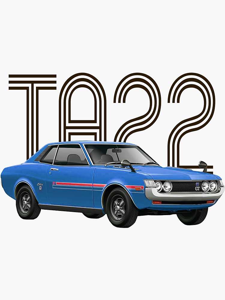"TA22 JDM Classic - Blue" Sticker by carsaddiction | Redbubble