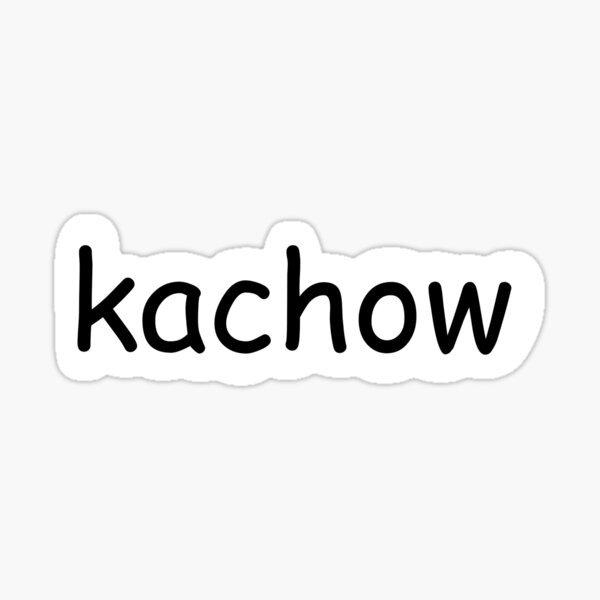 "kachow" Sticker for Sale by DUCKMAGGEDON | Redbubble