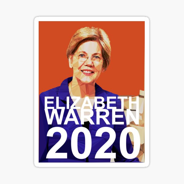 "Elizabeth Warren for US President 2020" Sticker for Sale by bragova ...