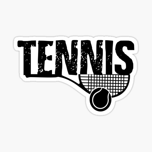 "Tennis rackets and ball - tennis" Sticker by tarek25 | Redbubble