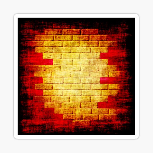 "Bulletproof Grunge Bloody bricks wall with black border frame ...