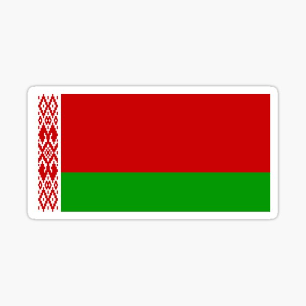 "Belarus Flag" Sticker by YaelleDark | Redbubble