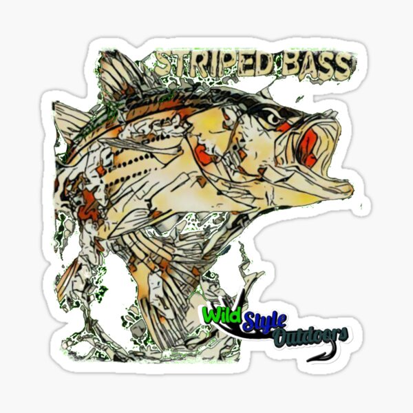 Striped Bass Stickers | Redbubble