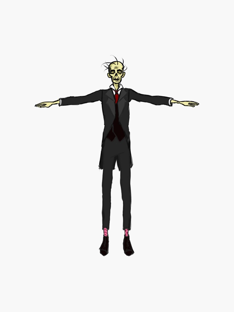 "t pose " Sticker by MardieAndDennis | Redbubble