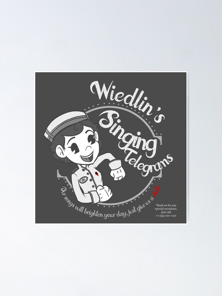 "Singing Telegram" Poster for Sale by MrsSocks | Redbubble