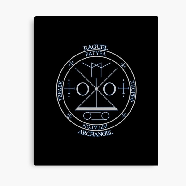 "ARCHANGEL RAGUEL sigil seal" Canvas Print for Sale by MortalDesigns ...