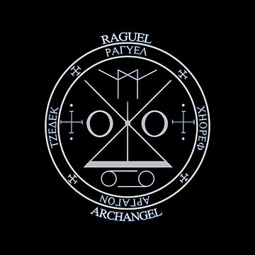 "ARCHANGEL RAGUEL sigil seal" Magnet for Sale by MortalDesigns | Redbubble