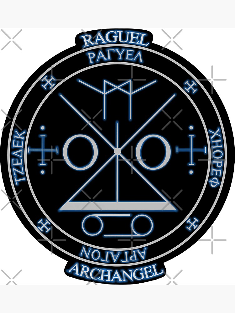 "ARCHANGEL RAGUEL sigil seal" Magnet for Sale by MortalDesigns | Redbubble