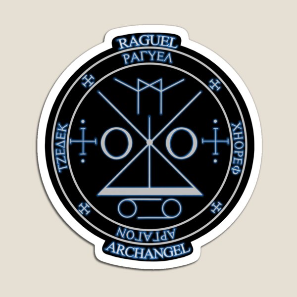 "ARCHANGEL RAGUEL sigil seal" Magnet for Sale by MortalDesigns | Redbubble