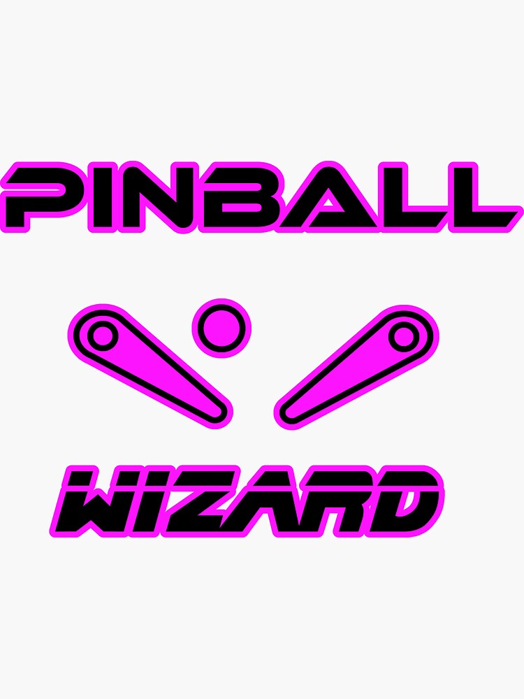"Pinball Wizard Pinball" Sticker for Sale by RetroFuchs | Redbubble
