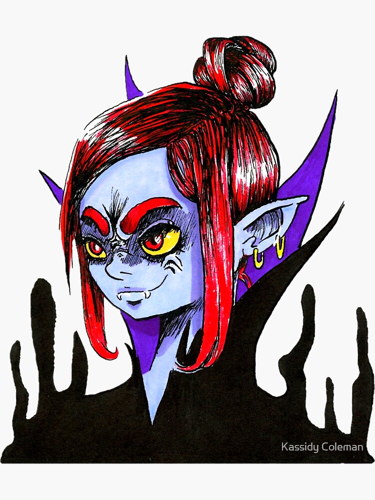 "Vampire Babe by JakeSetRadio" Sticker for Sale by kassidycoleman ...