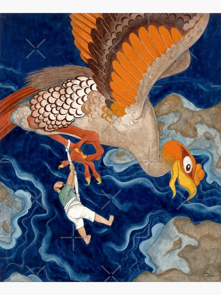 "SInbad and the Roc - Edmund Dulac" Poster by forgottenbeauty | Redbubble