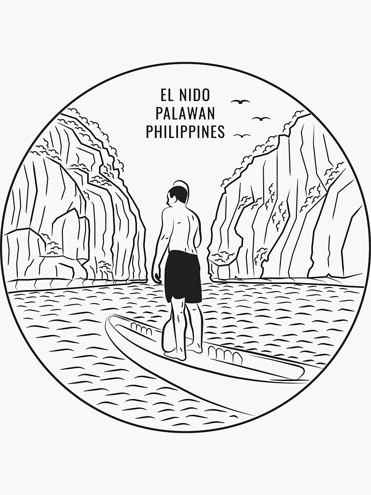 "El Nido Palawan Philippines" Sticker for Sale by hadehaylar | Redbubble