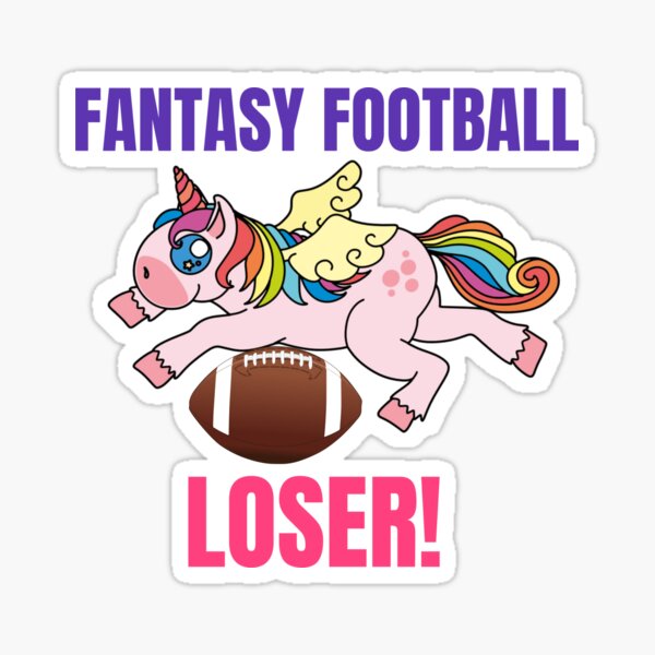 " Fantasy Football Loser Unicorn " Sticker for Sale by gcruz1028 ...